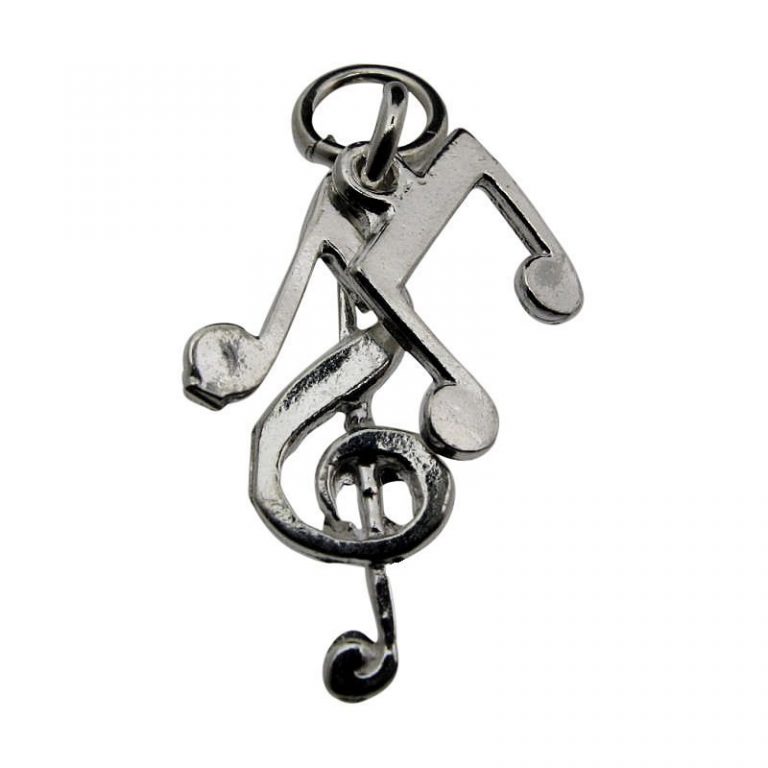 Sterling silver musical charm