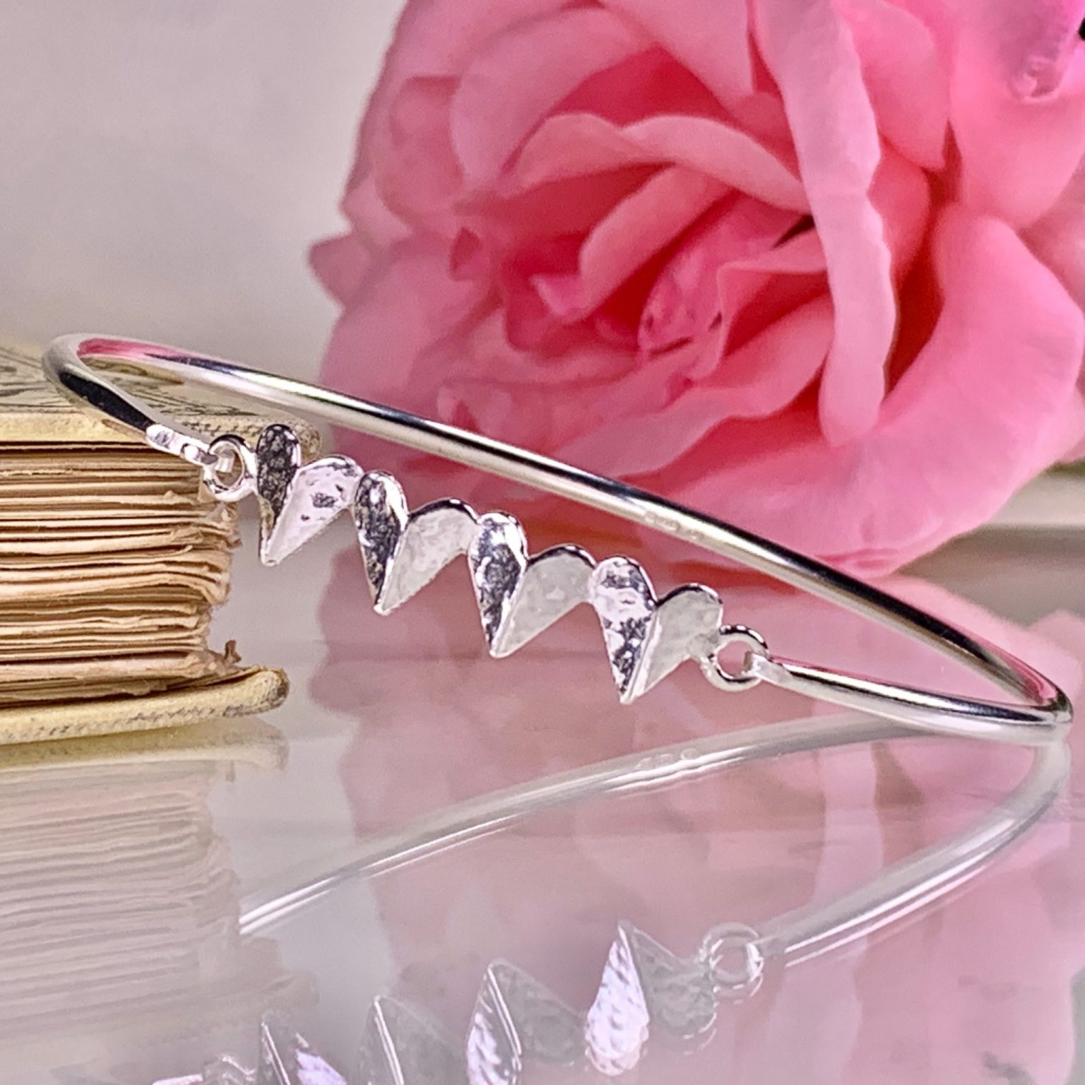 Pre-Raphaelite Bangle - The Silver Shop of Bath