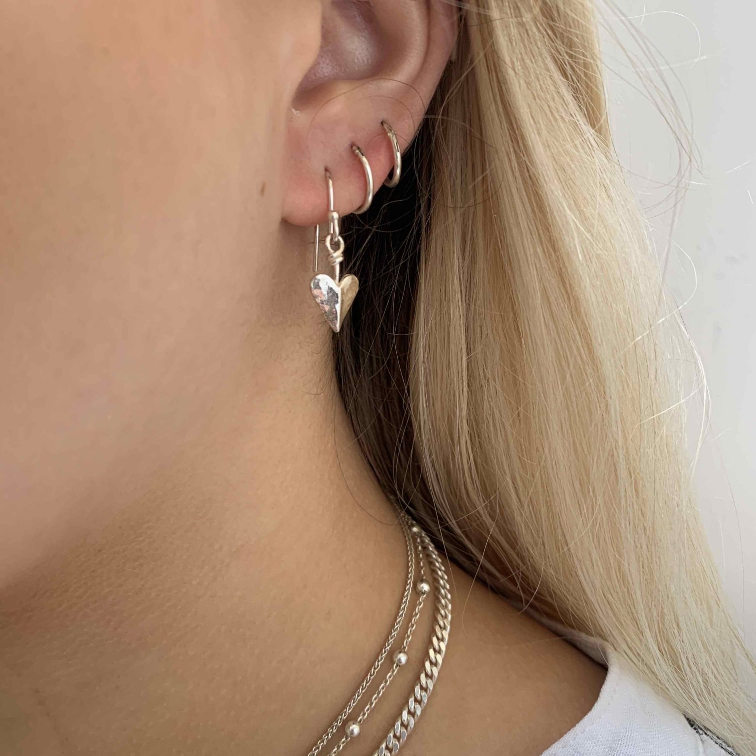 Pre Raphaelite Heart Drops Earrings